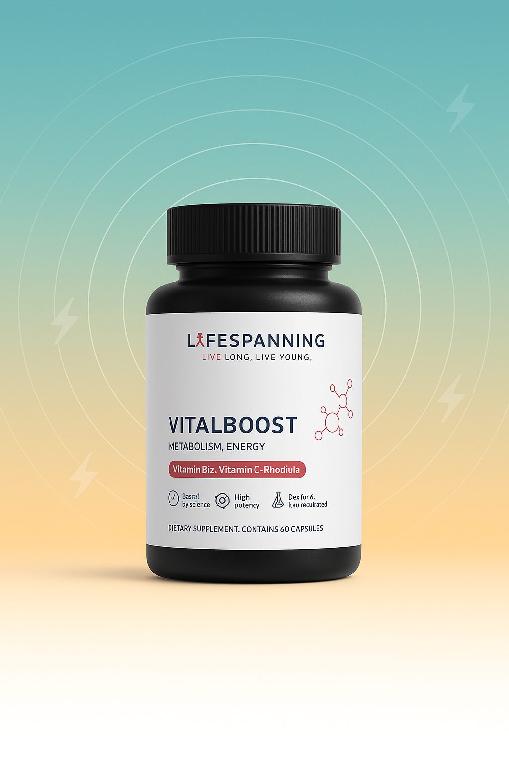 Lifespanning VitalBoost - Adrenal Health Supplement for Energy & Stress ...