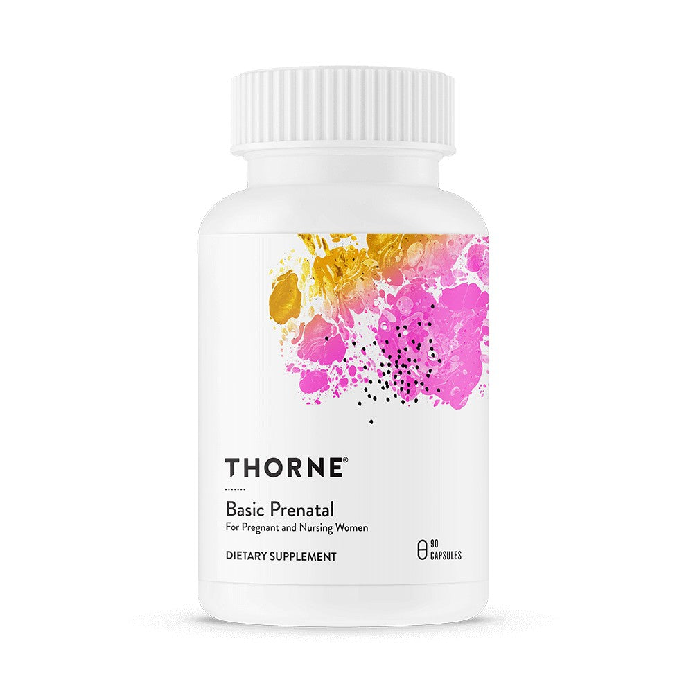 Thorne Basic Prenatal Supplement - 90 Capsules with Folate & Choline ...